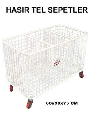 3 Gözlü Hasır Tel Sepet - z bant masa bant dikimhane sistemleri